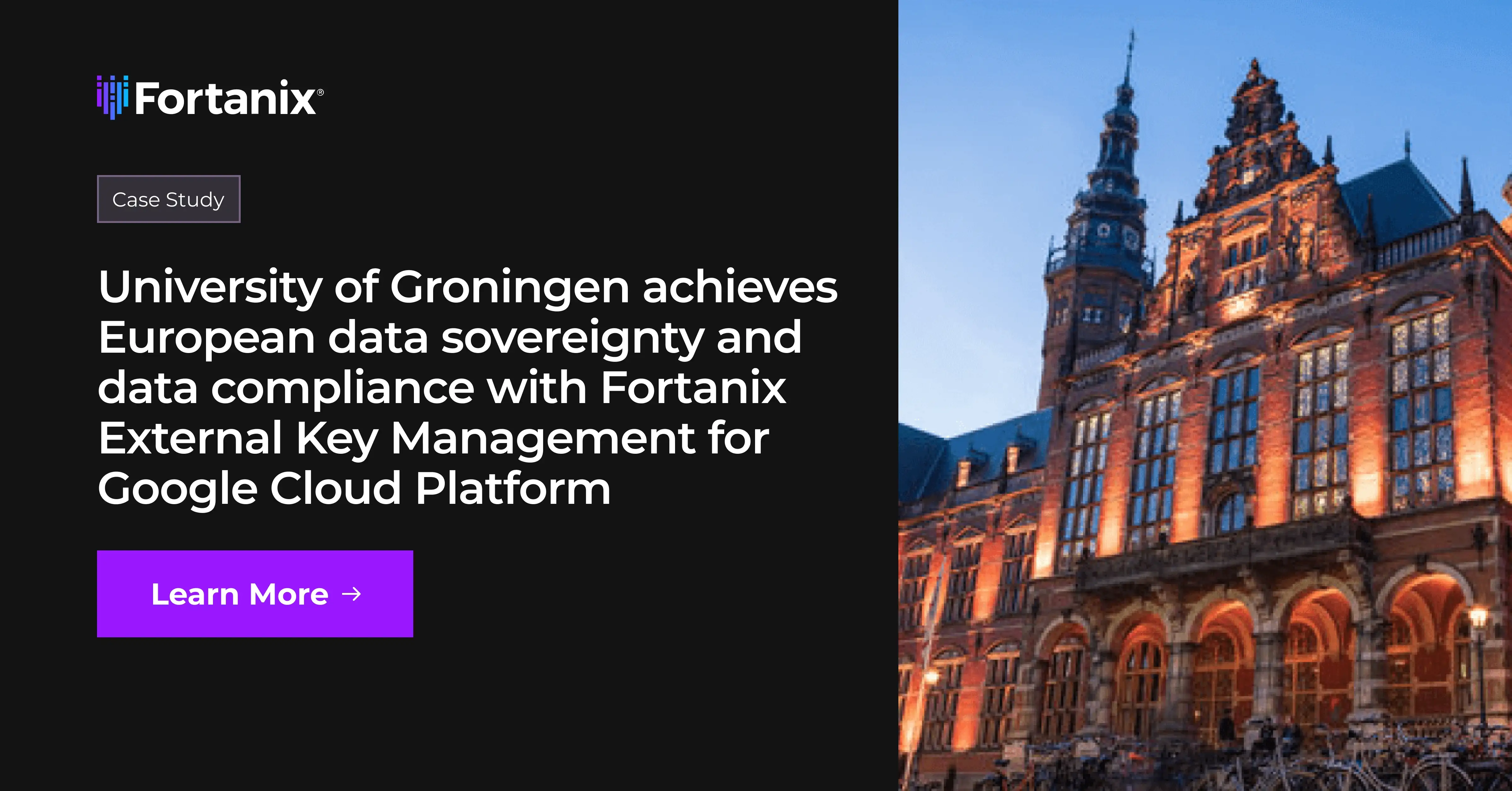 University of Groningen Case Study | Fortanix