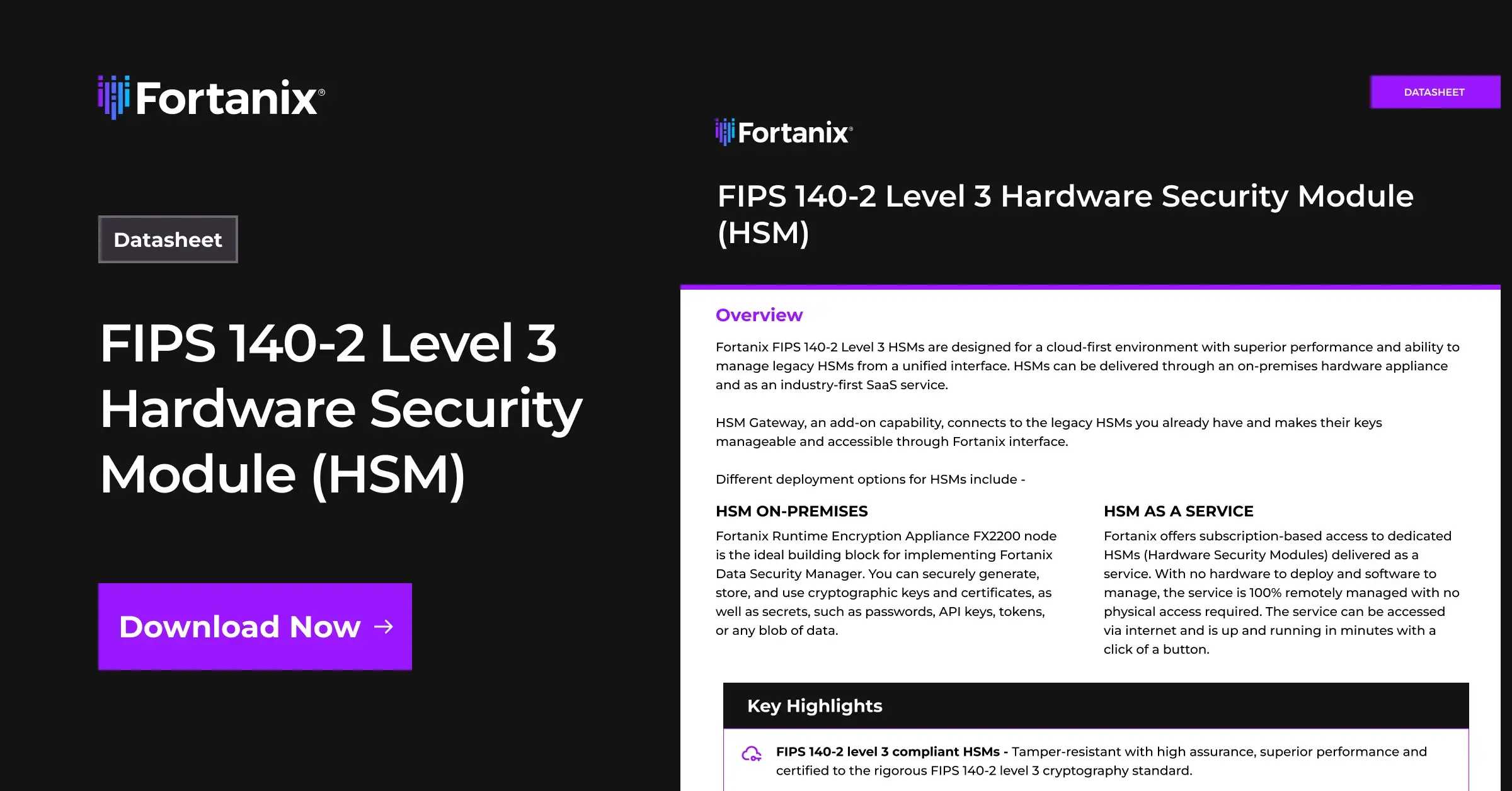 FIPS 140-2 Level 3 Hardware Security Module (HSM) | Fortanix