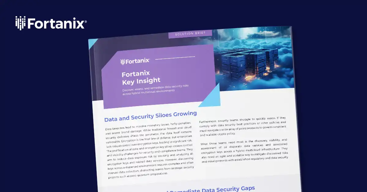 Fortanix Key Insight | Fortanix