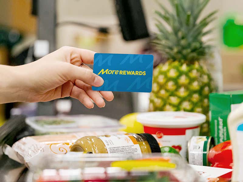 More Rewards card on table