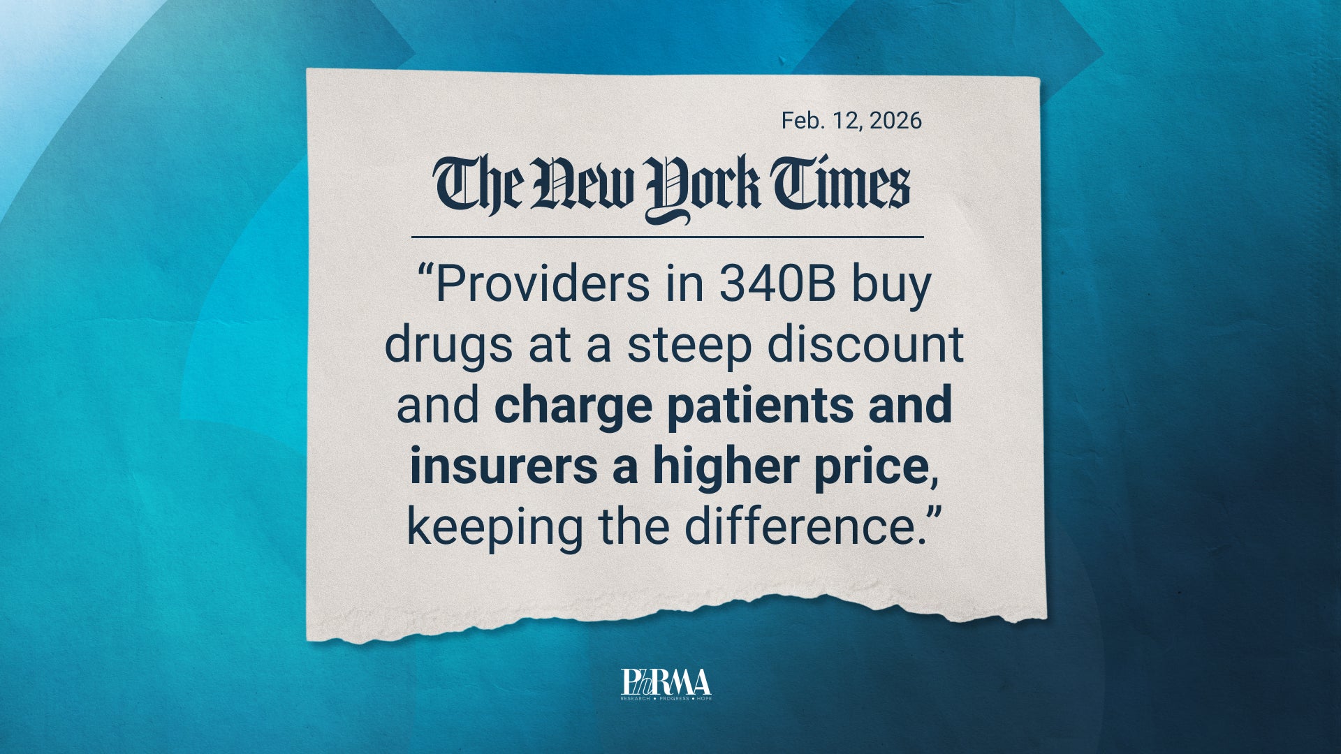 Questions mount over 340B program and increased cost to everyone | PhRMA