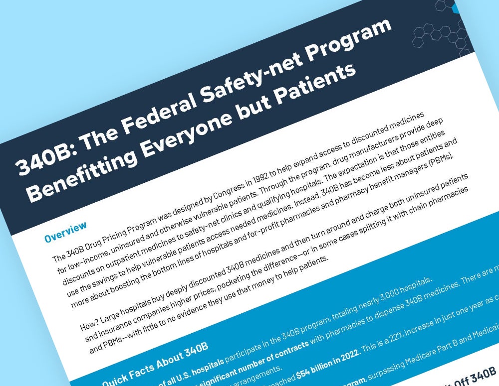 340B: The Federal Safety-net Program Benefitting Everyone but Patients ...