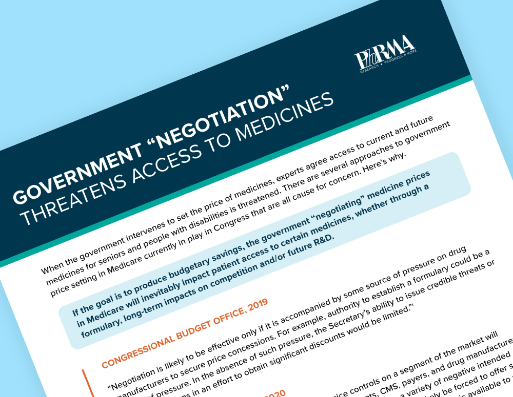 Government Negotiation Threatens Access to Medicines | PhRMA