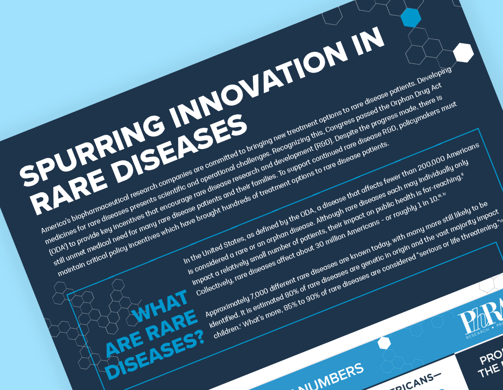 Spurring Innovation in Rare Diseases | PhRMA