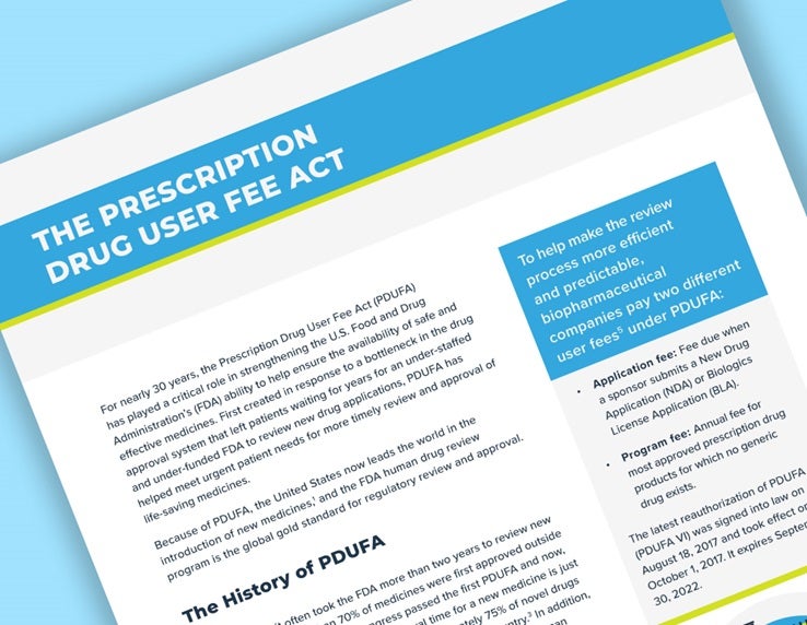 The Prescription Drug User Fee Act Fact Sheet | PhRMA