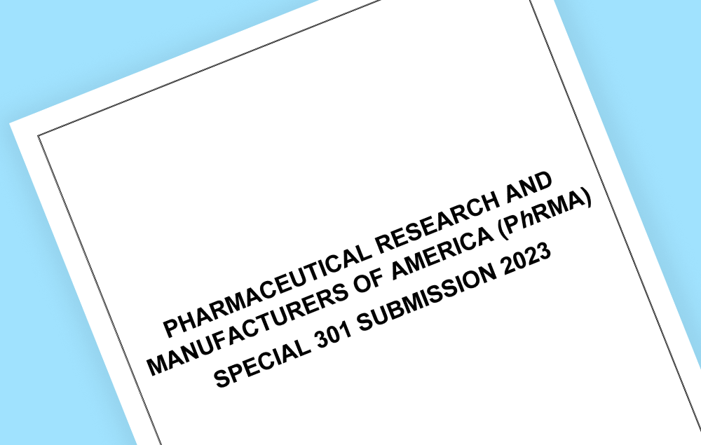 PhRMA Special 301 Submission 2023 | PhRMA