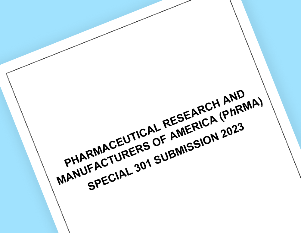 PhRMA Special 301 Submission 2023 | PhRMA