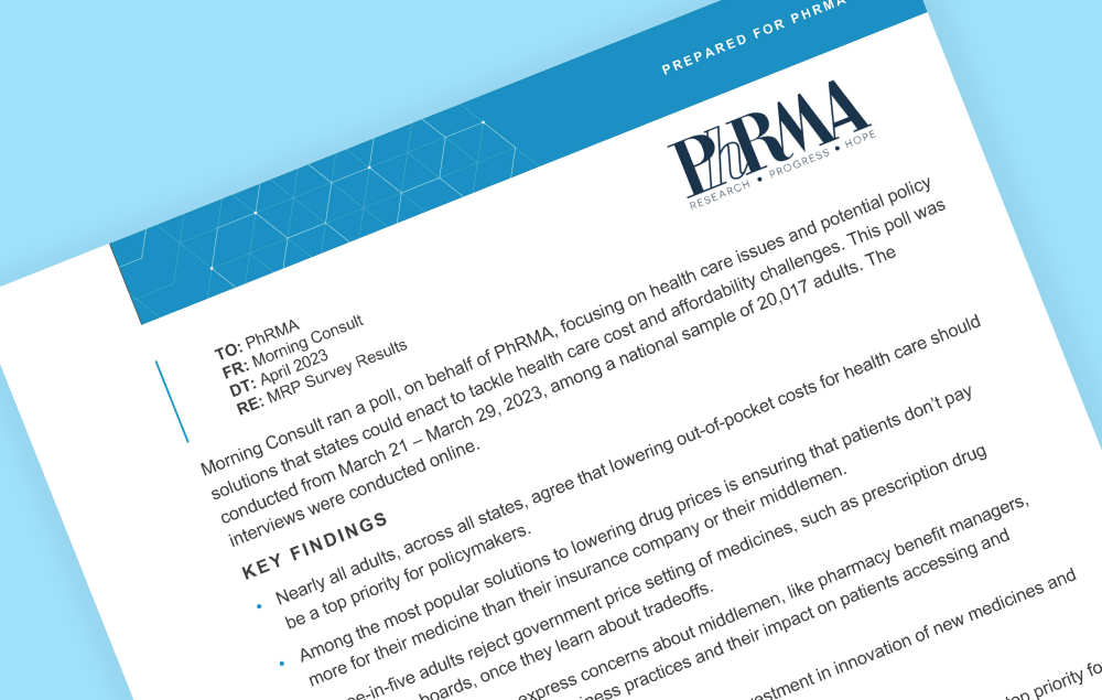 MRP Survey Results - 50 State Poll | PhRMA