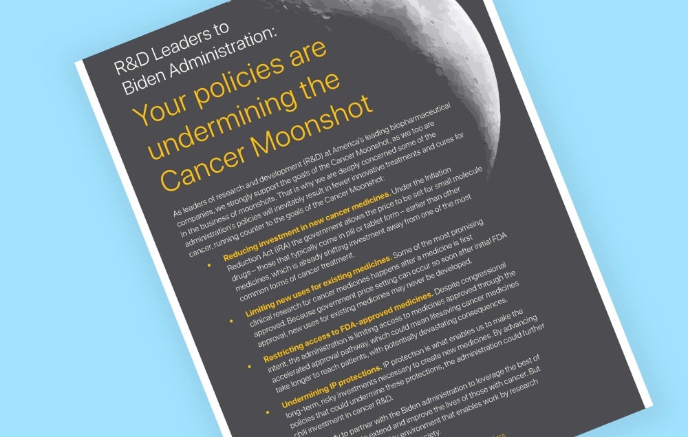 Cancer Moonshot Print Ad | PhRMA