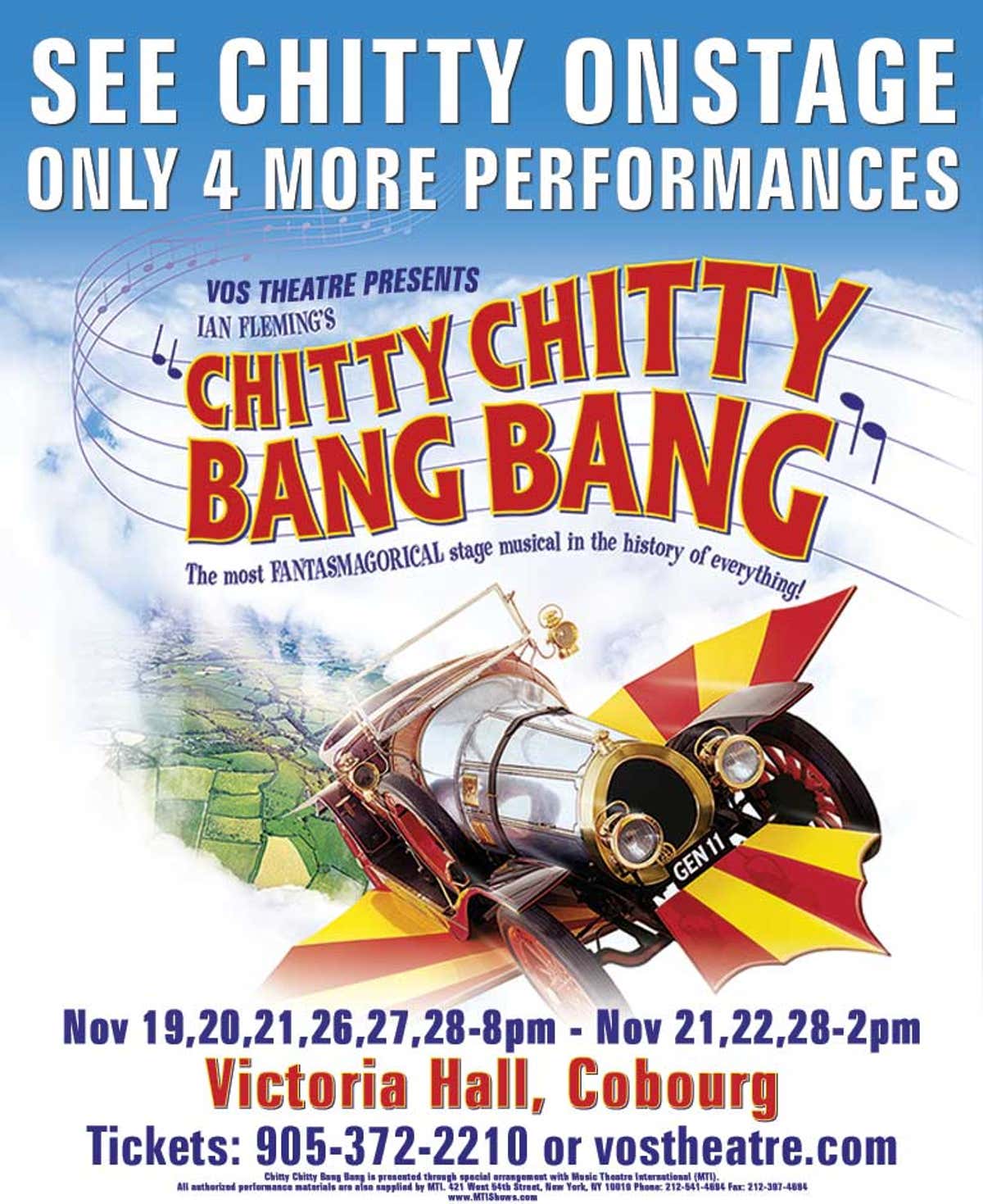 One More Weekend for Chitty! | VOS Theatre
