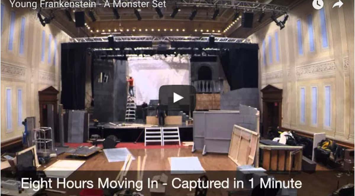 The MONSTER set of Young Frankenstein | VOS Theatre